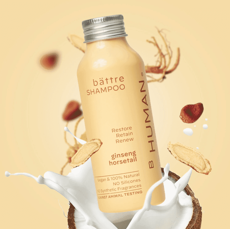 Bhuman Battre Ginseng Horsetail Shampoo - Unpackt