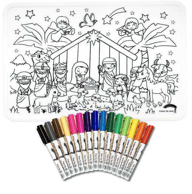 Reusable Colouring Mat Bundle- Nativity - Unpackt